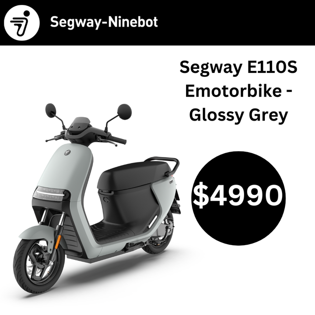 Segway E110S Emotorbike - Glossy Grey